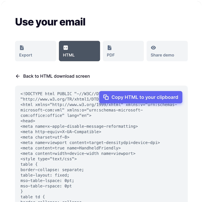 Tabular — Free email template builder to build responsive emails